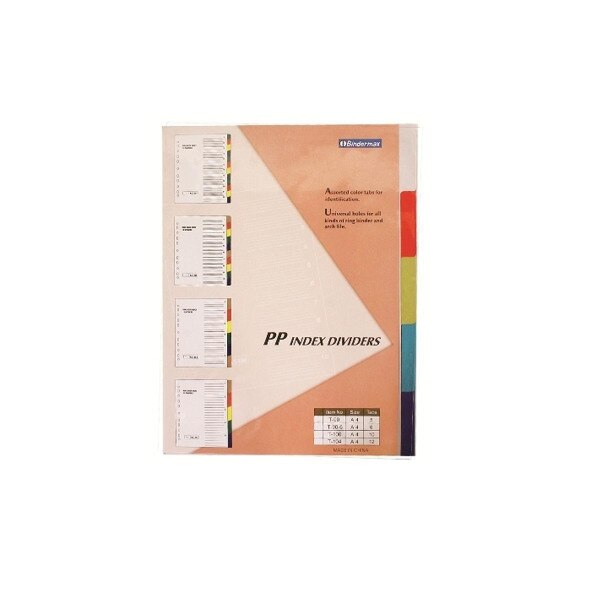 Bindermax PP Divider 5 Tabs