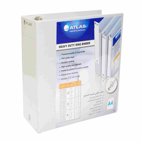 Atlas Ring Binder 2.5 Inch 3 Rings A4 Size