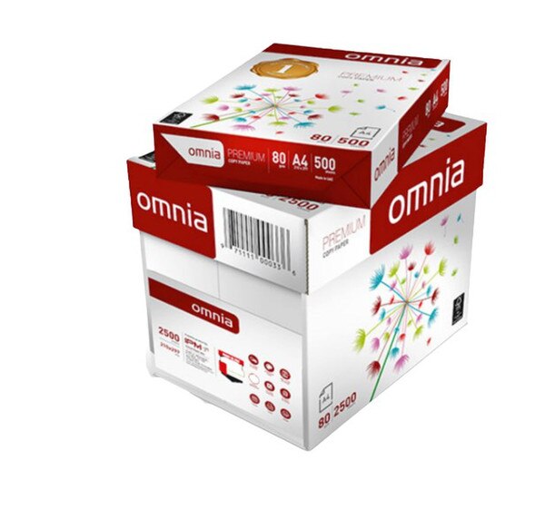 Omnia A4 Premium Copy Paper 500/Sheet/ Per Reams