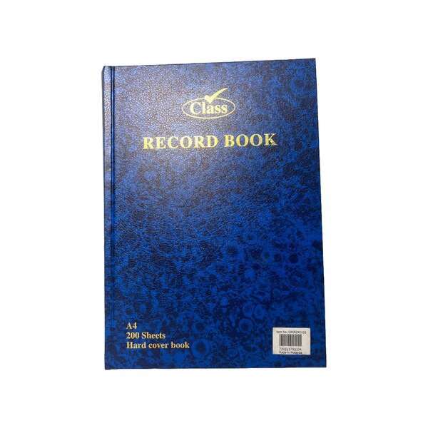 Class Record Book A4 200 Sheets