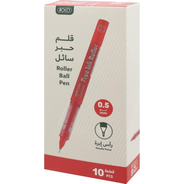 Roco Rollerball pen RD 0.5MM Needle Tip Pack-10